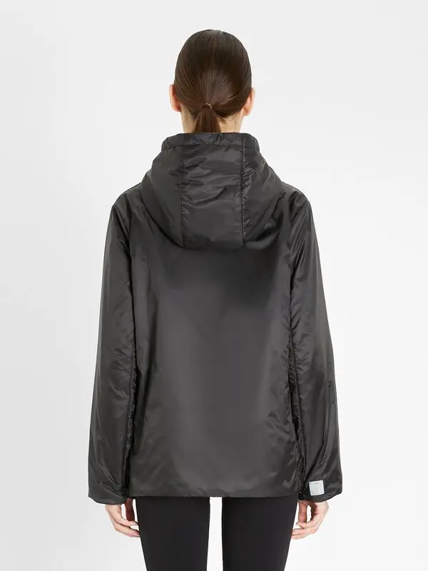 Max Mara Drawstring Zip-up Jacket - Black