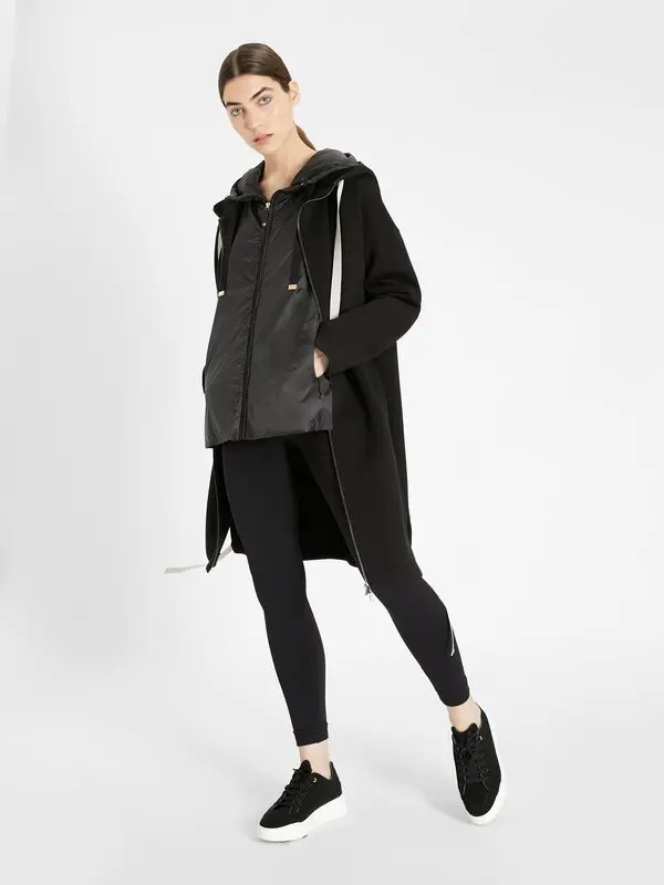Max Mara Drawstring Zip-up Jacket - Black