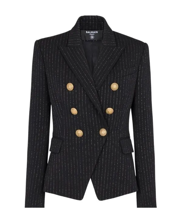Balmain Classic 6-button Double-breasted Jacket - Black