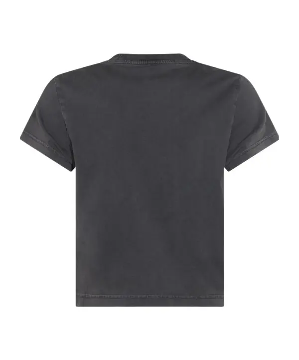 Alexander Wang Shrunken Logo T-shirt - Black
