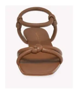 GIANVITO ROSSI Juno Leather Sandals - Brown
