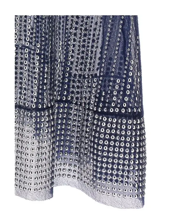 Rabanne Sheer Studded Maxi Dress