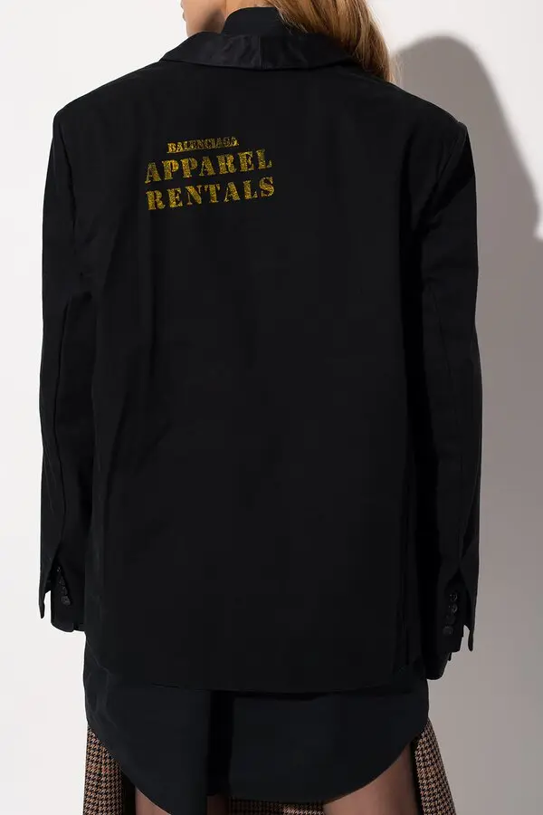 Balenciaga Single-breasted Blazer With Wrinkle Effect