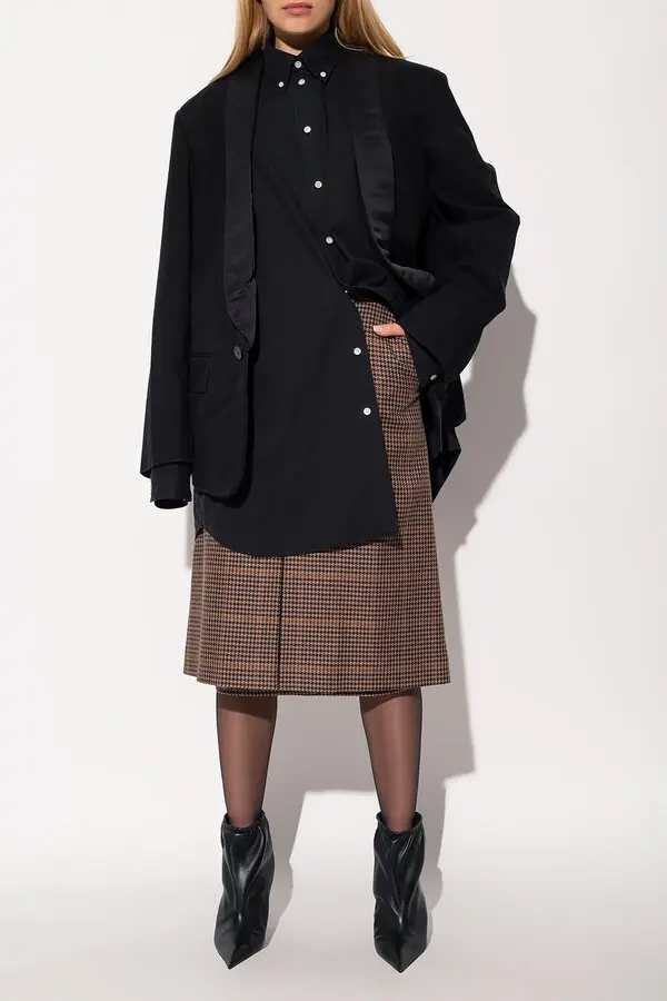 Balenciaga Single-breasted Blazer With Wrinkle Effect