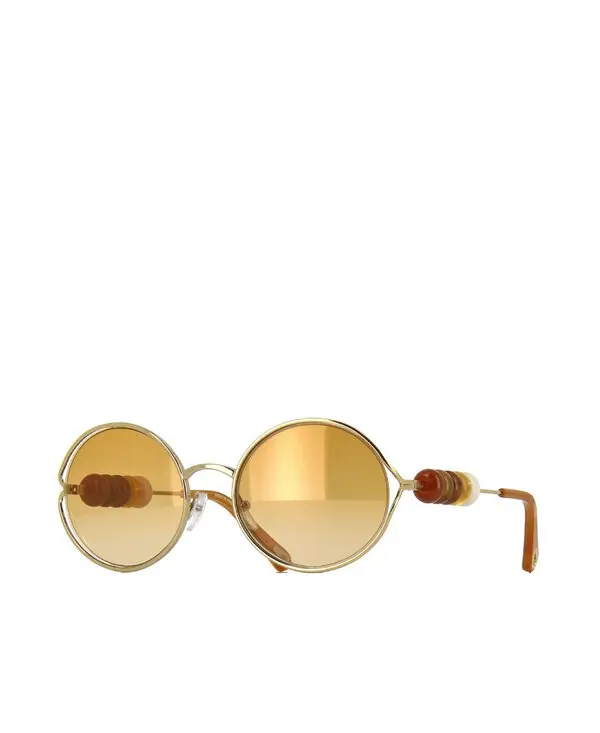 Chloé Round Frame Sunglasses - Yellow