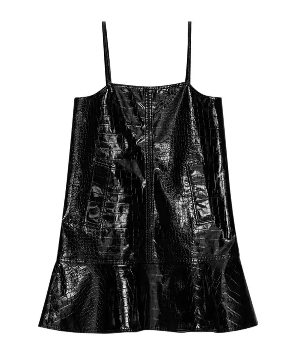 GANNI Future Coated Mini Dress