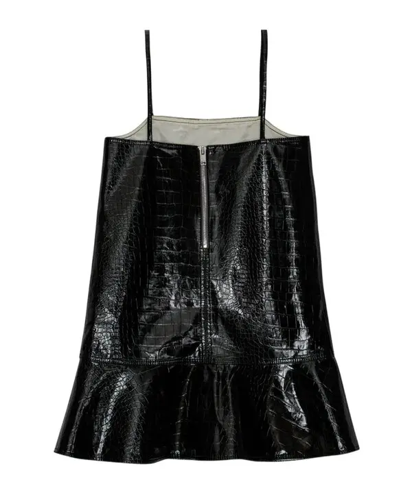 GANNI Future Coated Mini Dress