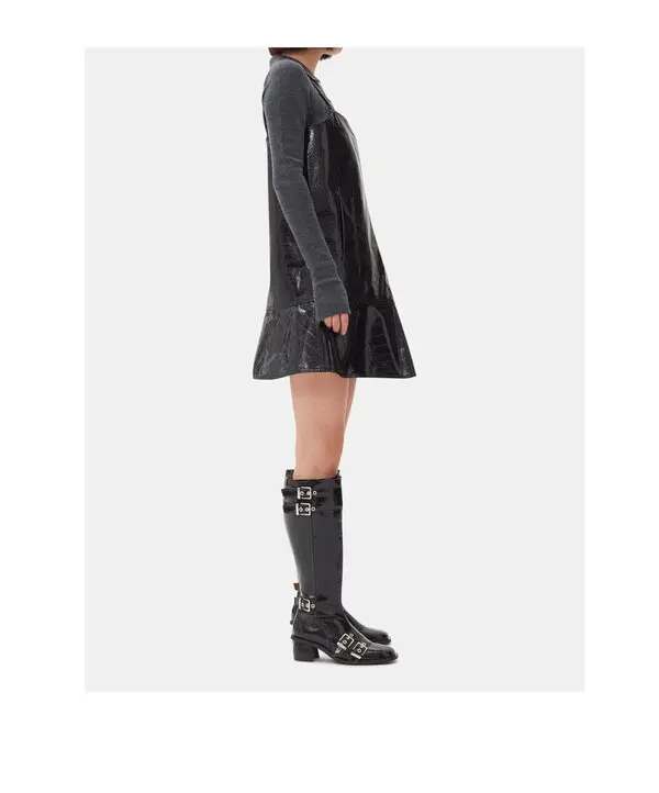 GANNI Future Coated Mini Dress