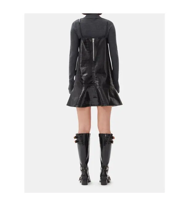 GANNI Future Coated Mini Dress