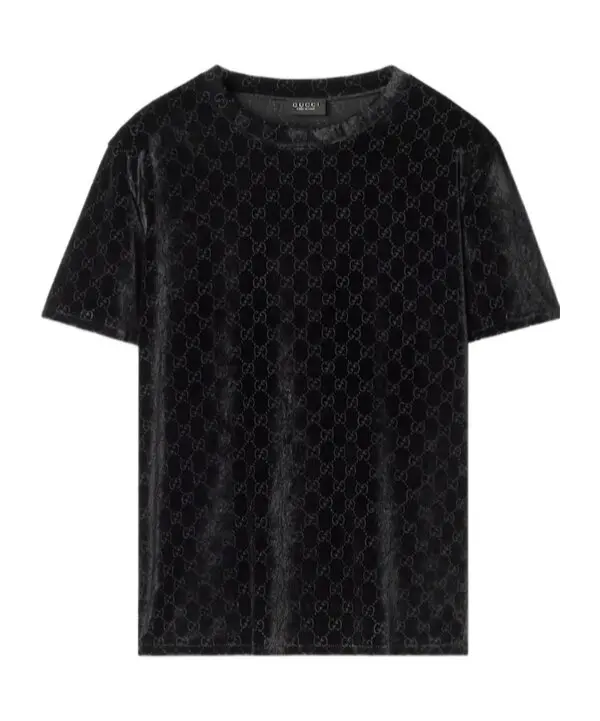 Gucci Gg Stretch Velvet Devoré T-shirt