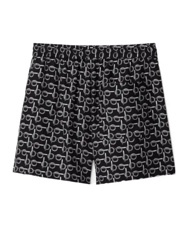 Burberry Mid-waisted Printed Shorts