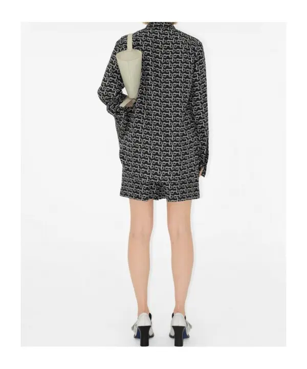 Burberry Mid-waisted Printed Shorts