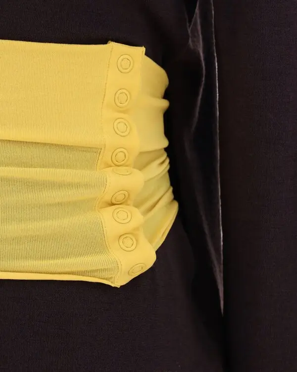 Fendi Long-sleeved Ribbed Wool Jumper With Embroidered Logo
