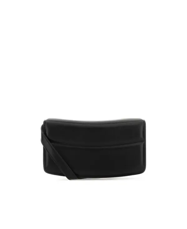 Stella McCartney S-wave Logo Plaque Padded Wallet On Strap