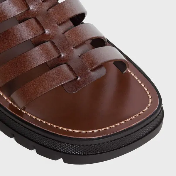 Celine Triomphe Gladiator Mid Sandal In Calfskin