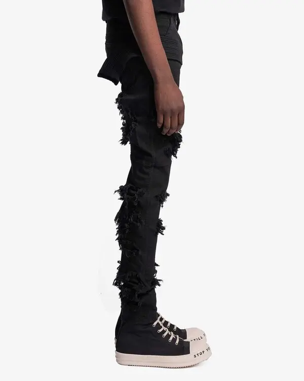 Rick Owens Distressed Denim Trousers