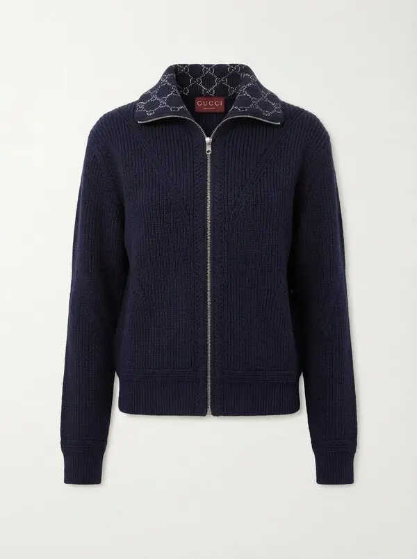 Gucci Wool Zip-up Cardigan