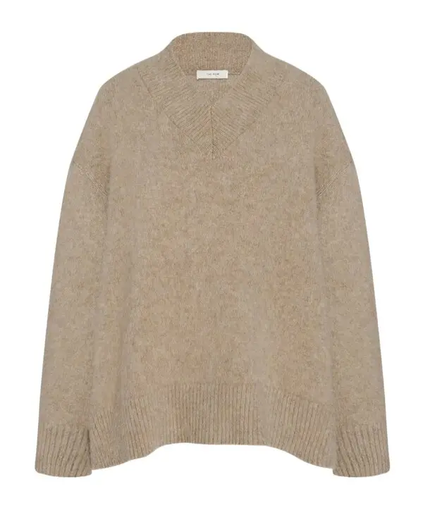 THE ROW Fayette V-neck Ribbed-knit Sweater - No