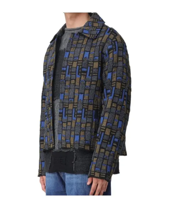 ADER ERROR Long Sleeve Textured Jacket - Black