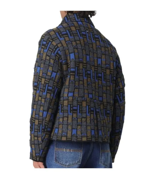 ADER ERROR Long Sleeve Textured Jacket - Black