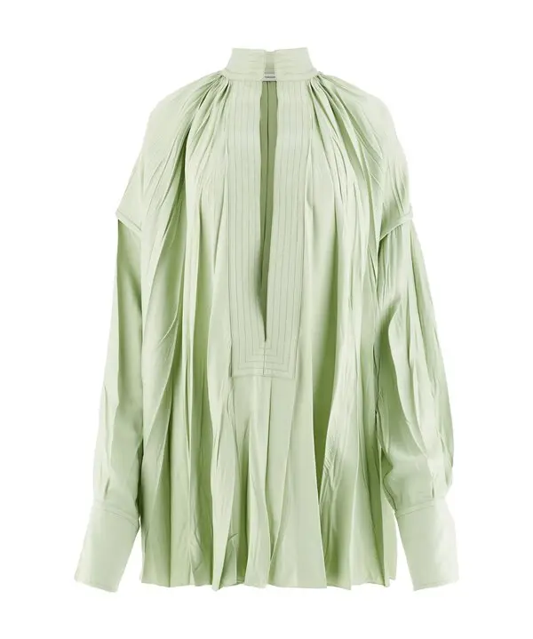 FERRAGAMO Pleated Kaftan - Green
