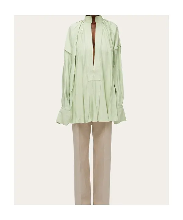 FERRAGAMO Pleated Kaftan - Green