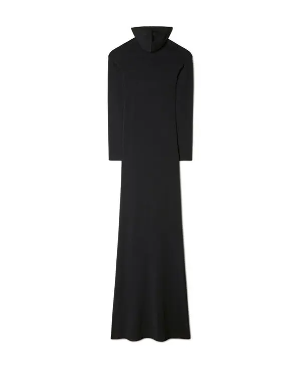 Off-White Logo Detailed Long-sleeved Hooded Dress