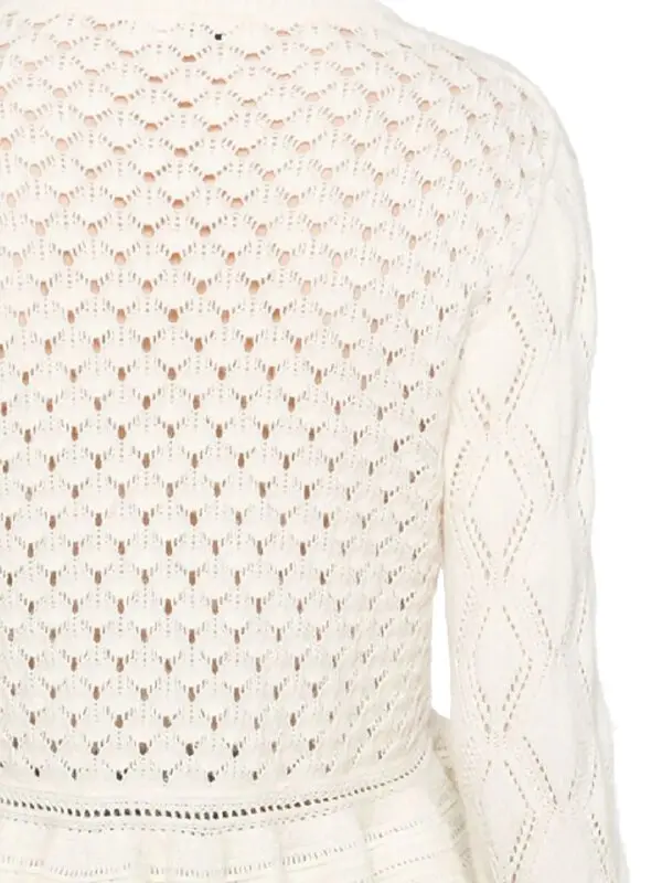 Chloé Ruffled Knit Cardigan - No