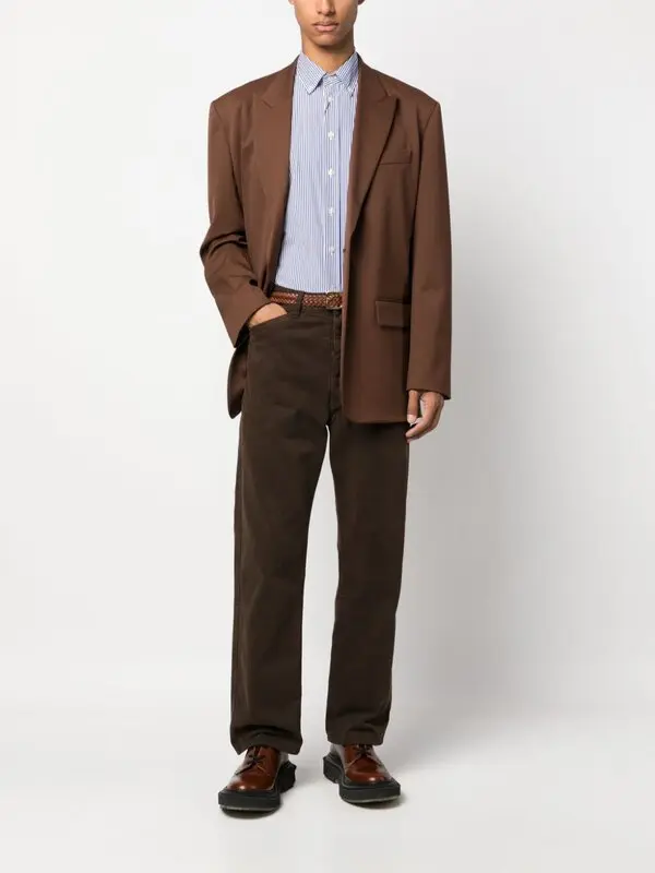 Etro Striped Curved Hem Shirt
