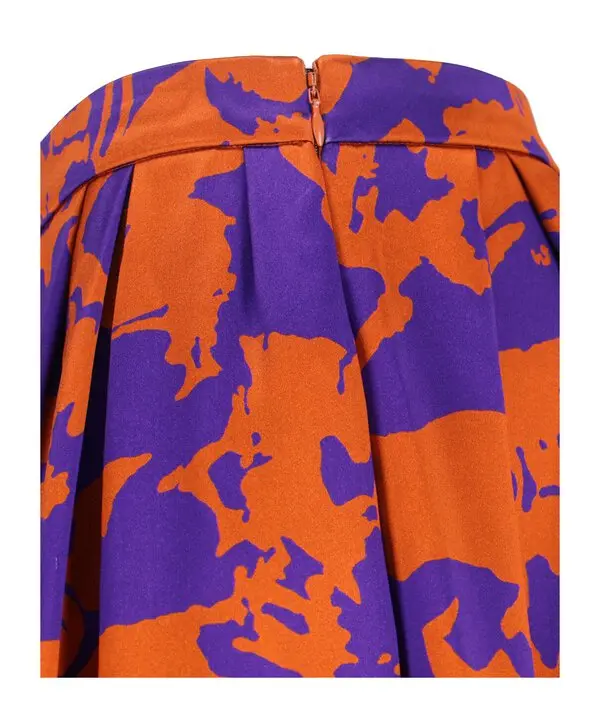 Dries Van Noten Printed Midi Skirt