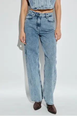 IRO PARIS Embroidered Cotton Jeans