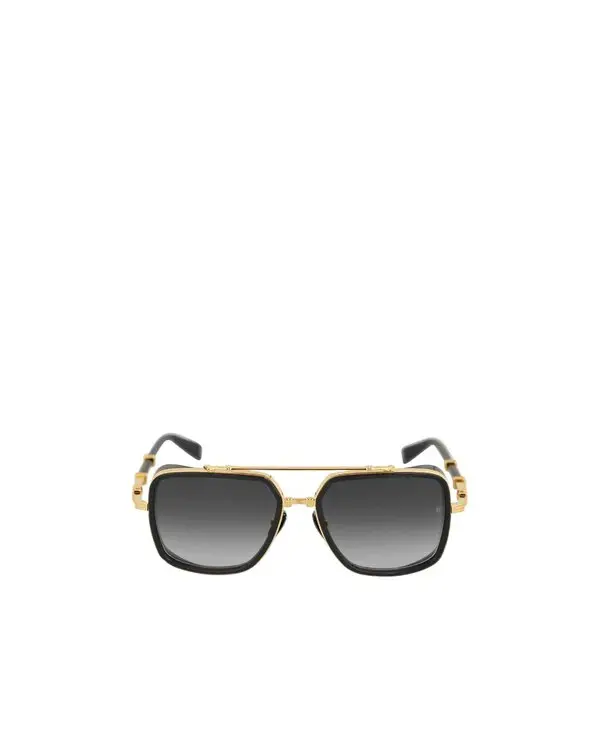 Balmain Officier Aviator Sunglasses - Black