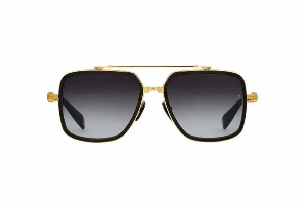 Balmain Officier Aviator Sunglasses - Black