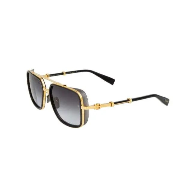Balmain Officier Aviator Sunglasses - Black