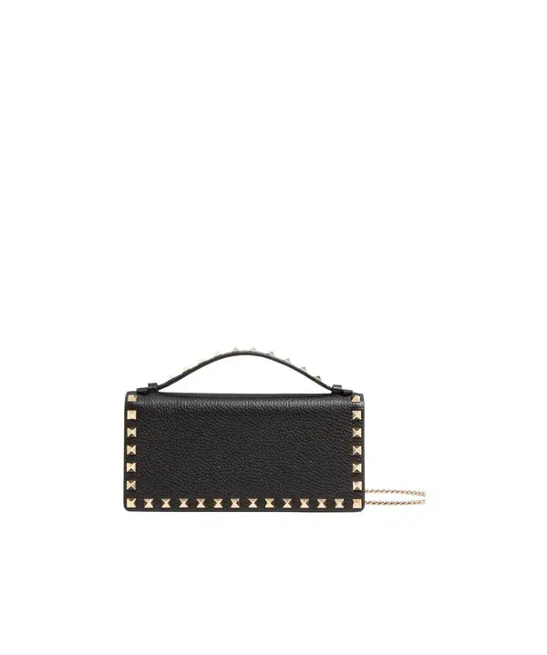 Valentino Garavani Studded Wallet On Chain - Black