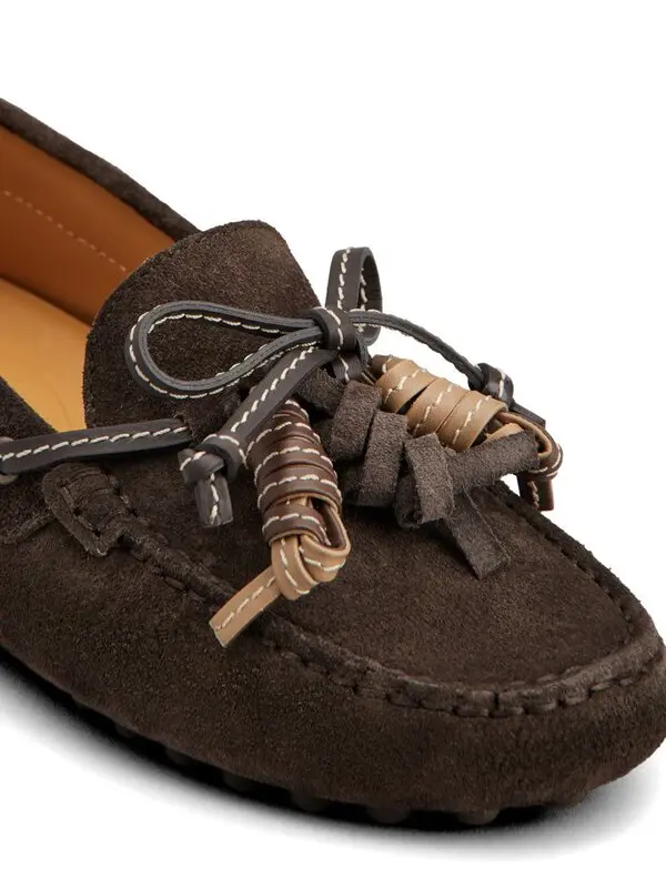 TOD'S Bow Detail Driving Flats