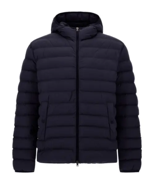Herno High Neck Padded Jacket - Navy