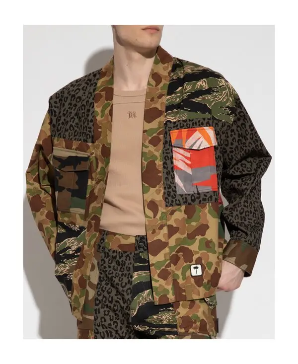 Palm Angels Paneled Military Jacket