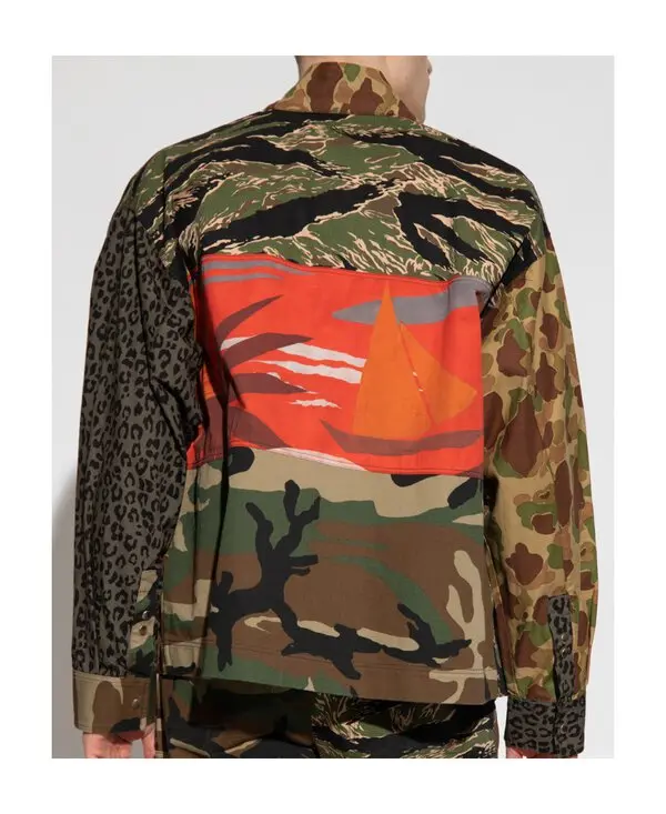 Palm Angels Paneled Military Jacket