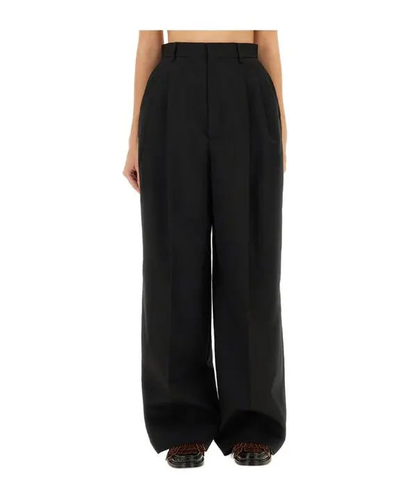 Moschino Belted Pleated Trousers