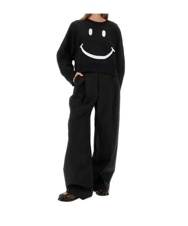 Moschino Belted Pleated Trousers