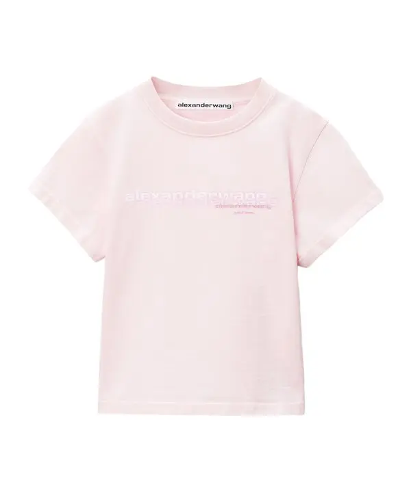 Alexander Wang Shrunken Logo T-shirt - Pink