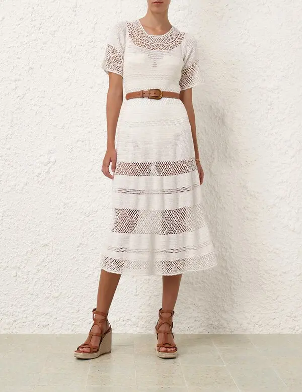 Zimmermann Crochet Midi Dress