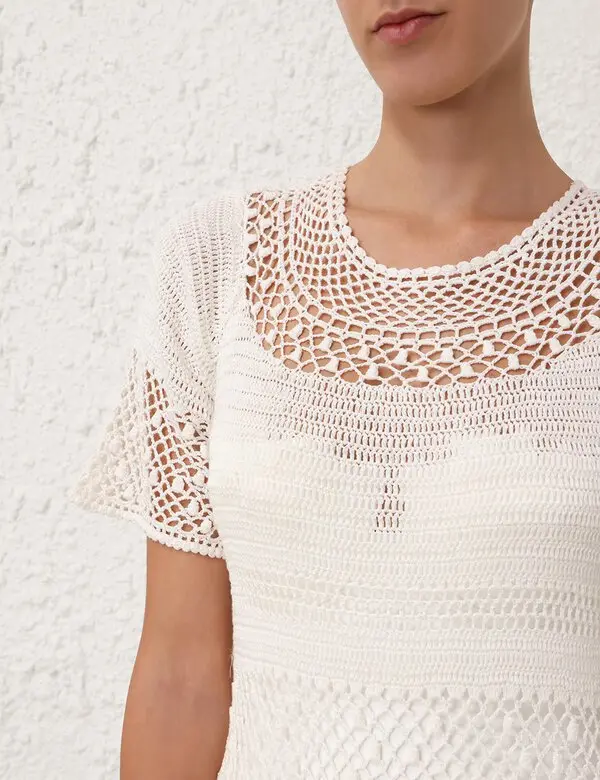 Zimmermann Crochet Midi Dress