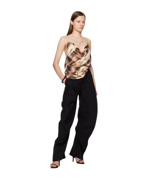Y/project Pattern Print Invisible Strap Sling Top