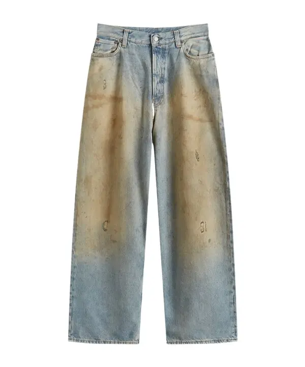 Acne Studios Distressed Detail Jeans - Blue