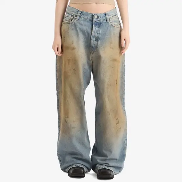 Acne Studios Distressed Detail Jeans - Blue