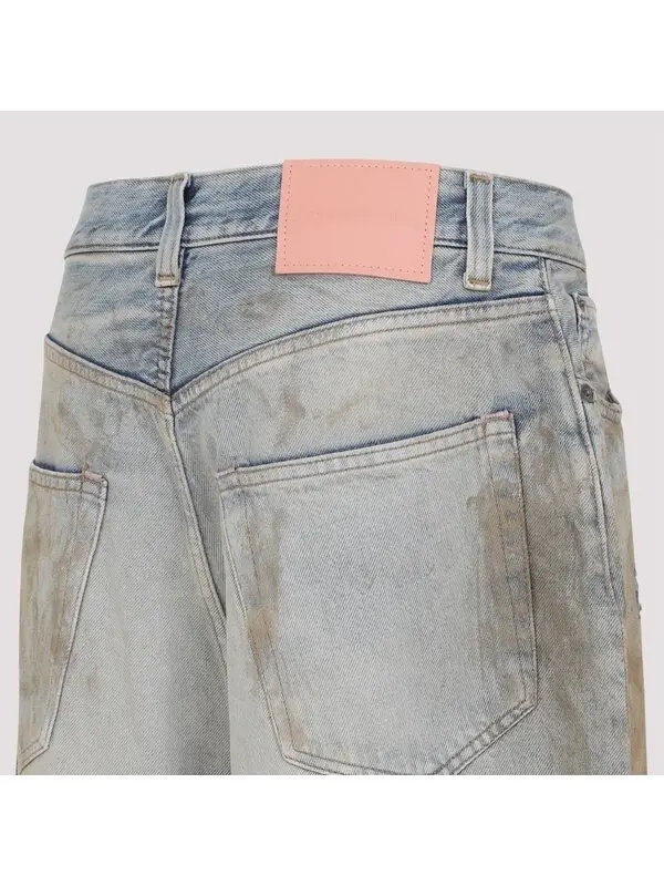 Acne Studios Distressed Detail Jeans - Blue