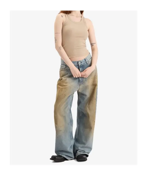 Acne Studios Distressed Detail Jeans - Blue