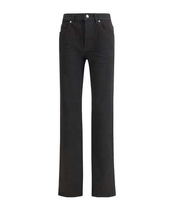 Saint Laurent Nico Straight Leg Jeans - Black